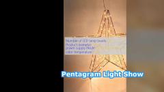 Outdoor Light Show Pentagram Lamp