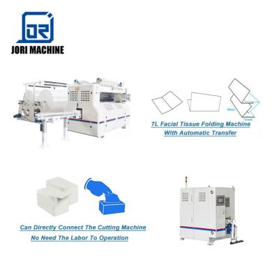 China High Speed Facial Tissue Paper Making Machine Line With Cutting Machinery for sale