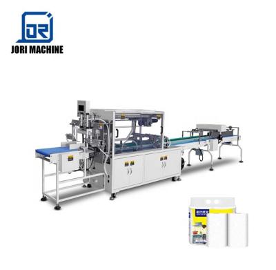 China Semi Automatic Effective Toilet Tissue Paper Packing Machine Multi Rolls Kitchen Rolls Packing Machine for sale