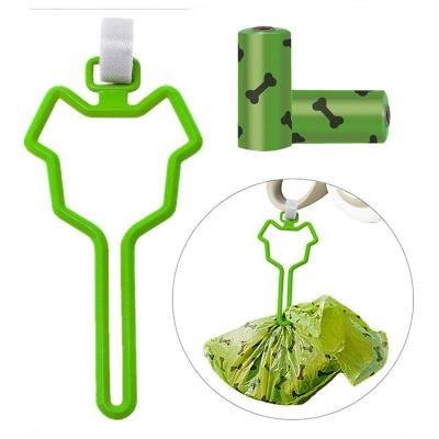 China Easy Use Hand Free Dog Silicone Poop Bag Carrier Dog Poop Bag Holder Suitable for All Leashes with Touch Fasteners Attachment for sale