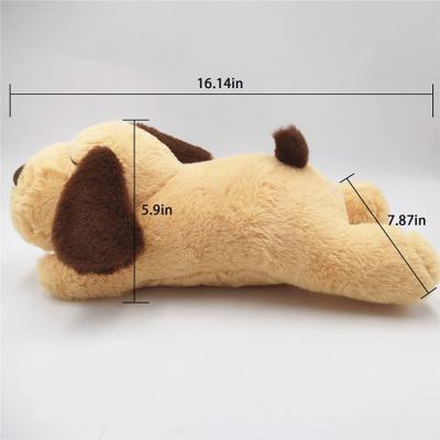 China Durable Soft Dog Calming Behavioral Training Toy Puppies Anxiety Relief Sleeping Animal Plush Squeak Pet Toy with Heartbeat for sale
