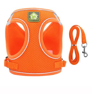 China New Product Ideas 2021 Custom Waterproof Breathable Mesh Dog Harness And Leash Set for sale