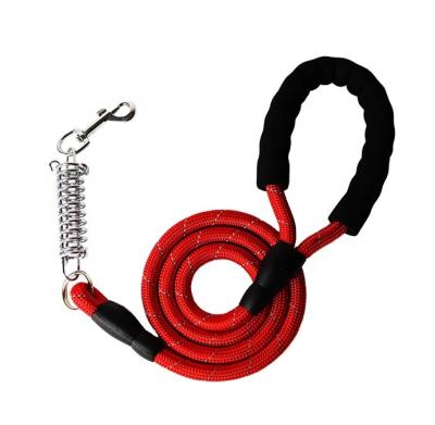 China Large Mountain Climbing Running Tracking Reflective Soft Handle Nylon Rope Pet Dog Leash for sale