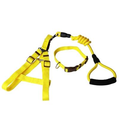 China Fancy Dog Collar Harness And Leash Set For Daily Walking for sale