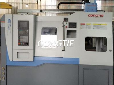 China CNC lathe with station rotary stocker for sale