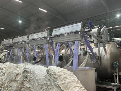 China Máquina de teñido de tejidos de bajo consumo HTHP, velocidad de tejido ajustable 420r/min en venta