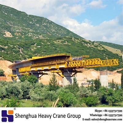 China Drawing customized 800 ton underslung movable scaffolding system manufacturer for Interchange full span bridge erection for sale
