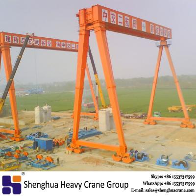 China Double beam gantry crane 32 ton 35 ton for railway road construction for sale
