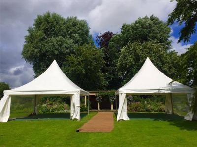 China Schnelles aufgerichtetes äußeres Ereignis-Festival-weißes Pagoden-Zelt 10ft x 10ft multi Zweck mit transparentem Windows zu verkaufen