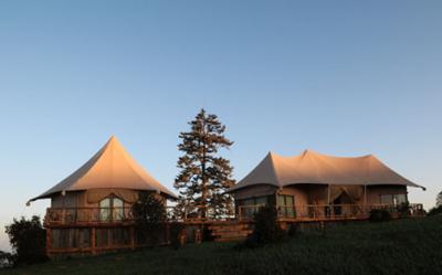 China Hotel-Häuschen-Luxus-Resort-Zelte, Widerstand der Glamping-Hotel-Zelt-hohen Temperatur zu verkaufen