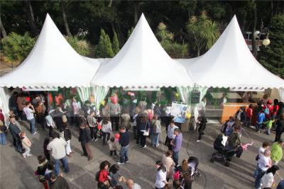China Schnelle Einrichtungs-Pagoden-Festzelt-hohe Spitzen-Form-Aluminiumstruktur-Stall zu verkaufen