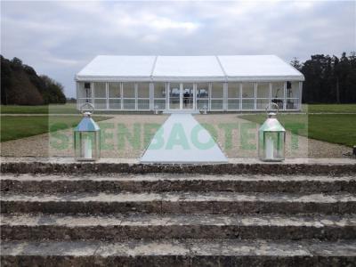 Cina Tenda bianca d'approvvigionamento della tenda foranea, capacità di vetro completa di 200 persone della tenda a parete in vendita