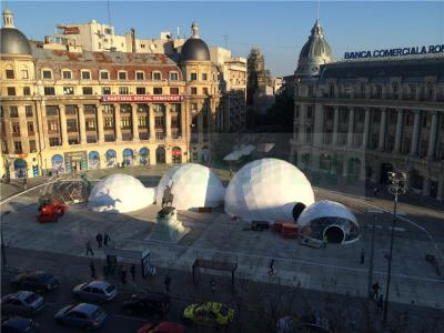 China Bouw van Grote Geodetische Koepeltent, Openlucht de Koepeltent van de Staalstructuur Te koop
