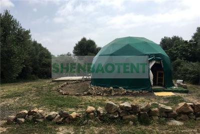 China Tampa transparente branca da anti facilidade UV do hotel da tampa de PVC da prova de calor da barraca da abóbada de Glamping à venda