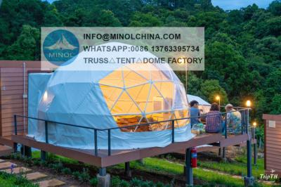 Cina Camera all'aperto su misura della cupola geodetica della serra, tenda della cupola geodetica in vendita