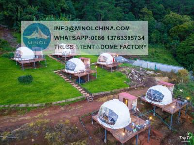 Cina Camera all'aperto su misura della cupola geodetica della serra, tenda della cupola geodetica in vendita
