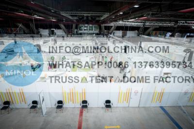 Cina Sito eccellente 40x60m B1 ignifugo di vaccinazione del coronavirus in vendita