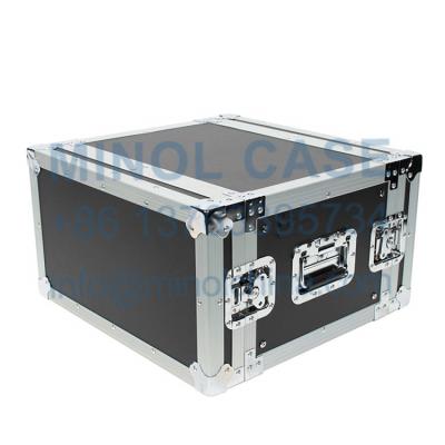 Cina 6U ATA Rack Rolling Aluminum Case 19 largamente 14 profondi dal nero di XSPRO in vendita