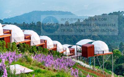 Cina inverno completo della cupola geodetica dell'iglù del PVC della tenda della cupola di 50sqm Glamping in vendita