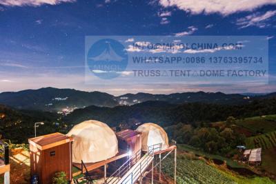 Cina inverno completo della cupola geodetica dell'iglù del PVC della tenda della cupola di 50sqm Glamping in vendita