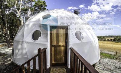 Cina Chiaro sito della tenda della cupola geodetica del Giappone Glamping della Camera della cupola dell'iglù in vendita