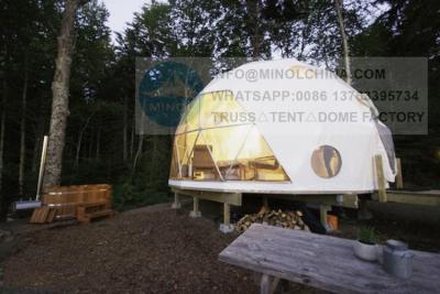 Cina Chiaro sito della tenda della cupola geodetica del Giappone Glamping della Camera della cupola dell'iglù in vendita