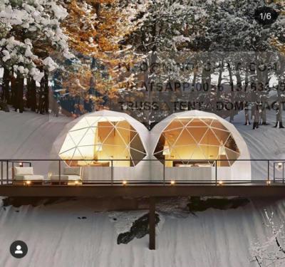 Cina tenda della Camera della cupola geodetica di 8m cupola di Glamping di 4 stagioni per la vita in vendita