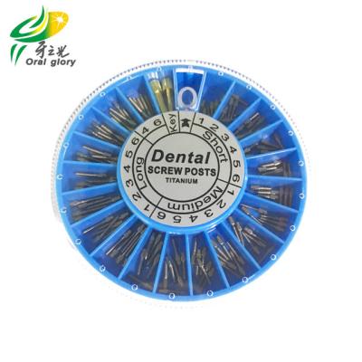 Cina Dorato dentario ortodontico della posta della vite placcato/tipo di titanio/dell'acciaio inossidabile facoltativo in vendita
