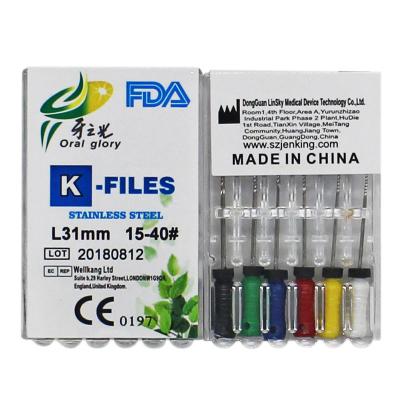 China ODM Endodontic do OEM dos arquivos 21mm 25mm 28mm 31mm do uso manual da mão disponível à venda