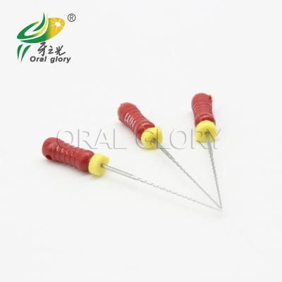Cina La mano Endodontic dell'odontoiatria archiva 25mm 25# per trattamento del canale radicolare in vendita
