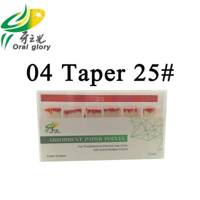 中国 60手はGPポイント歯科吸収性のペーパー ポイント15を-歯科医療のための40#転がしました 販売のため