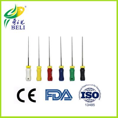 China A mão do tipo de Belident usa Endo Files dental 6pcs/Box, Niti e o arquivo de aço inoxidável de H Endo à venda