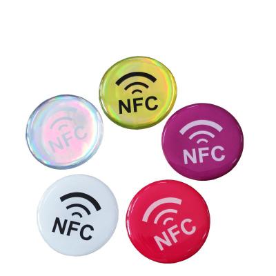 China Diameter 30mm Epoxy Card 13.56MHZ Nfc Epoxy Tag ISO14443A for sale