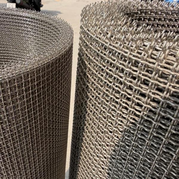 Quality SS304 / SS316 Gi Crimped Wire Mesh High Precision Industrial Filter for sale