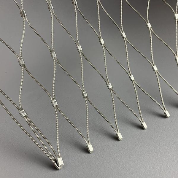 Quality Heavy Load Bearing Wire Rope Mesh Netting With Weatherproof Durability For Industrial Platforms And Mine Slopes for sale