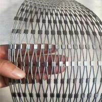 Quality Slim Profile Wire Rope Mesh With Unobstructed View For High Rise Windows And for sale