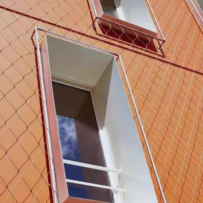 China 50×50mm Standard Mesh Stainless Wire Rope Mesh for Building Facade and  Curtain Wall for sale