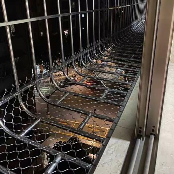 Quality Weatherproof Wire Rope Mesh With UV Stable Long Life Ss Rope Mesh for sale