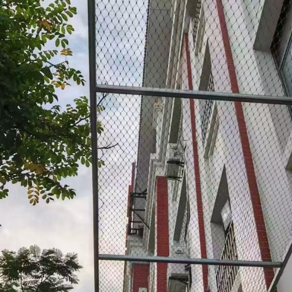 Quality Impact Resistant Wire Rope Mesh With Low Maintenance For Stadium And Bridge Anti Throwing for sale