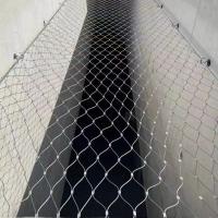 Quality High Transparency Wire Rope Mesh Net Anti Corrosion For Building Facade And for sale