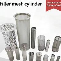 Quality High Precision Stainless Steel Filter Screen Mesh Cylinder And Disc Electro for sale