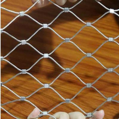 China Heavy Duty Stainless Steel Cable Mesh with High Tensile Strength for Animal Enclosure and Safety Fence for sale