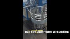 Razor Wire Coiling Process – BTO-22 Galvanized Anti-Climb Coil