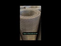 Stainless Steel Crimped Wire Mesh Close Up – Uniform Openings And Clean Surface
