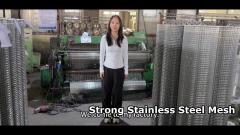 Wire Mesh Production - Machine Running and Finished Products
