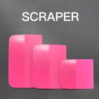 China 7.5cm PPF Tool Pink Plastic Window Film Installation Tools for sale