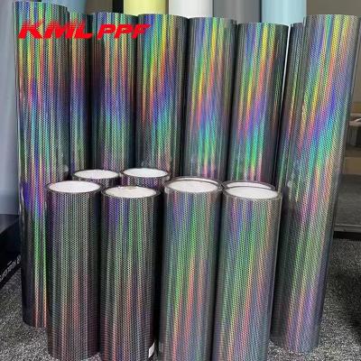 China New Design Rhombus Car Headlight Lamp Film Colorful Headlight Lamp Film for sale