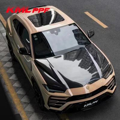 China 1.52*15M GLOSSY CAR DECORATION FILM KMLPPF TPU PPF CARBON FIBER FILM HOT SALE TPU CARBON FIBER PPF for sale