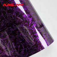 Quality DECORATION WRAPPING FILM PET FORGED CARBON FIBER PURPLE for sale