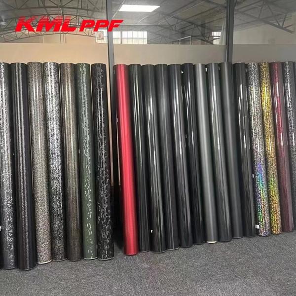 Quality Kmlppf Forged Carbon Fiber PET Series Anti-Scratch Color-Changing Vinyl Film Wrap Decoration for Cars for sale